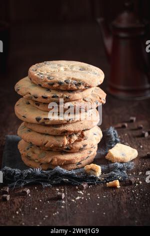 Delicious and traditionally vanilla cookies as a sweet popular snack ...