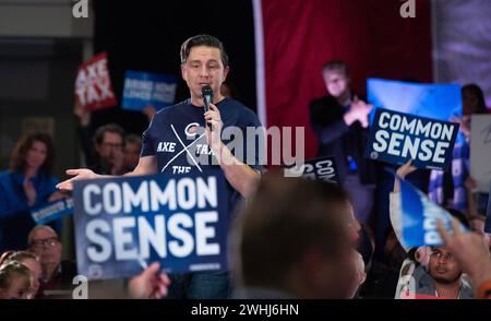 Conservative Party of Canada leader Pierre Poilievre during a rally for ...