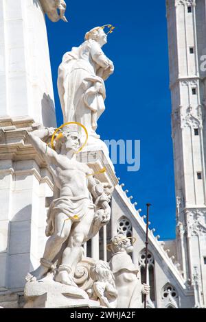 Budapest, Hungary Details of Holy Trinity column Stock Photo - Alamy