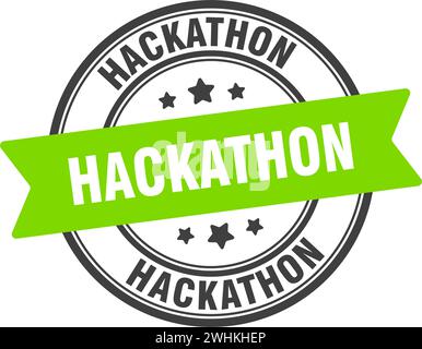 hackathon round stamp isolated on transparent background. hackathon ...
