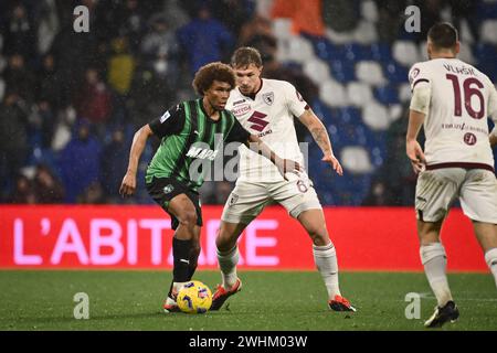 Armand Lauriente of US Sassuolo in action during the Serie A football ...