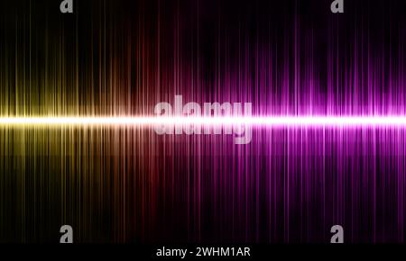 Colored sound wave on black background Stock Photo - Alamy