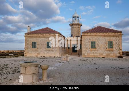 Punta Nati cape lighthouse Stock Photo - Alamy
