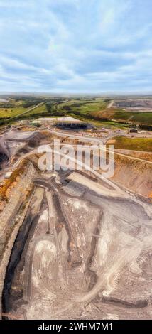 Ashton black coal min in New England Hunter Valley region of Australia ...