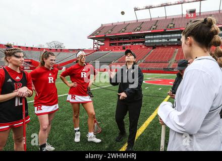 Piscataway, NJ, USA. 10th Feb, 2024. Manhattan defender Andrea Liotta ...