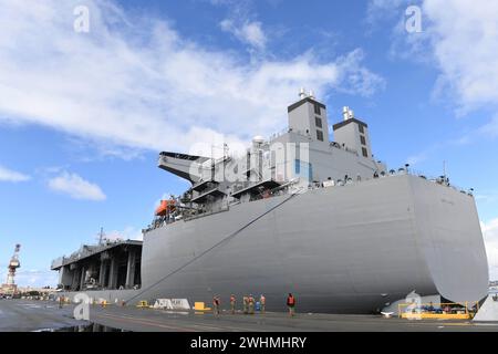 CORONADO, Ca. (Feb. 9, 2024) Expeditionary Sea Base PCU John L. Canley ...