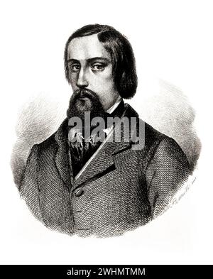 1849 c., ITALY : The italian poet and patriot GOFFREDO MAMELI ( 1827 ...