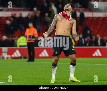 Bruno Guimaraes of Newcastle United celebrates his goal to make it 1-0 ...