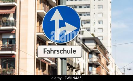 German driving license and road signs Stock Photo - Alamy