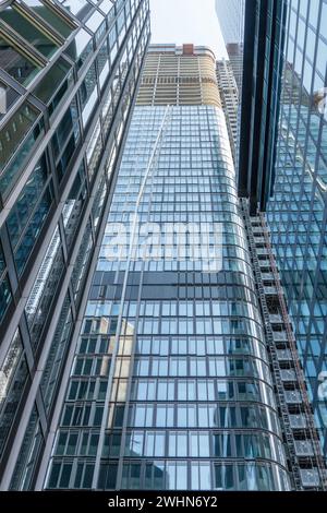Major construction site of four high-rise buildings in Frankfurt's ...