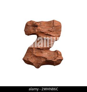 Desert sandstone letter B - Lower-case 3d red rock font - Suitable for ...