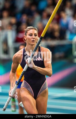 Molly Caudery (GBR, Pole Vault) makes a clearance during the 2024 World ...
