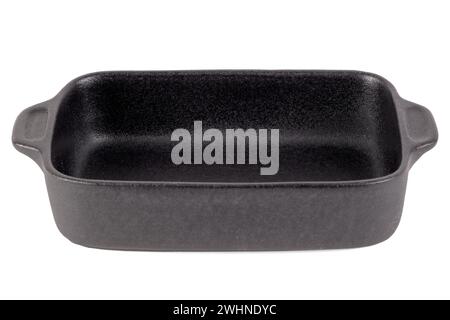 Black rectangular pot for stove Stock Photo - Alamy