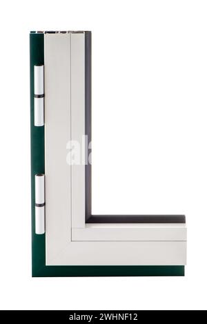 Aluminium window sample Stock Photo - Alamy