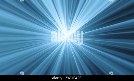 Light blue starburst effect or light trails moving to infinity ...