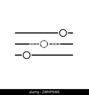Flat adjustment button icon symbol vector Illustration Stock Vector ...