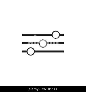 Flat adjustment button icon symbol vector Illustration Stock Vector ...