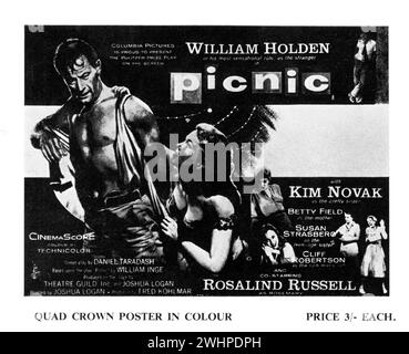 PICNIC 1955 Columbia Pictures film with William Holden as Hal Carter ...