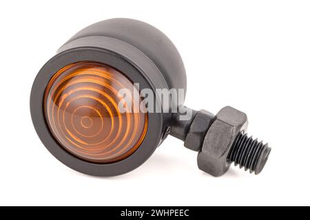 Turn signal flashing motorcycle light Stock Photo - Alamy