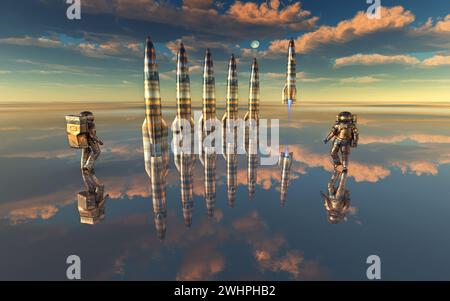 Space Rocket Base Stock Photo - Alamy