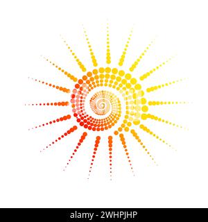 Shining sun object. hand drawing. Not AI. Vector illustration Stock ...