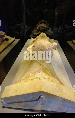 Carthagin sarcophagus of the winged priestess, Carthage, necropolis of ...