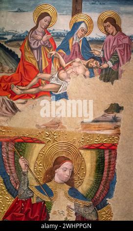 Panels of San Miguel, XV century, tempera with oil touches on panel ...