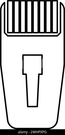 ethernet port line icon, rj45 network socket Stock Vector Image & Art ...