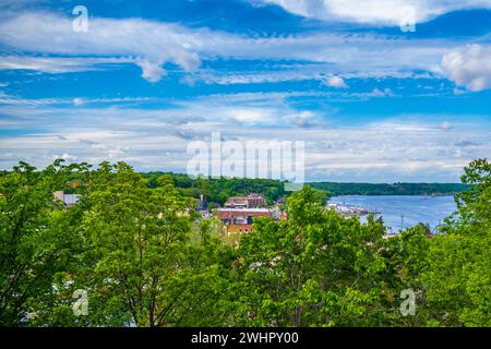 An overlooking view in Stillwater, Minnesota Stock Photo - Alamy