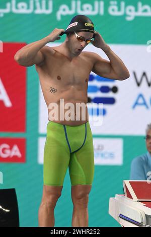 DOHA - Arno Kamminga in action in the 100 men's school during the World ...