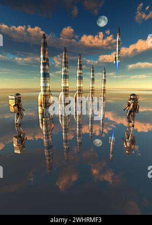 Space Rocket Base Stock Photo - Alamy