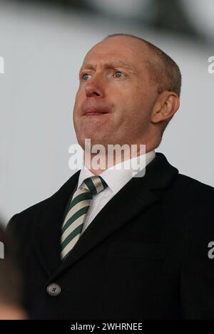 Celtic CEO Michael Nicholson during a short service in memory of those ...