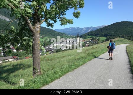 Hiker near Spital am Pyhrn Stock Photo - Alamy