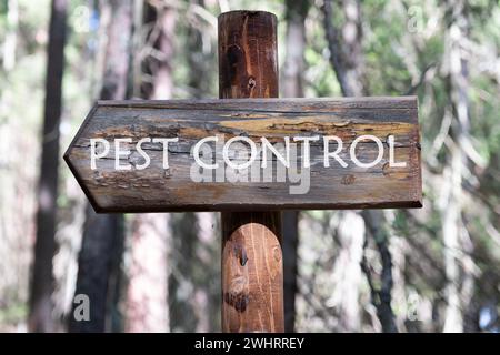 Pest control phrase written on the sign entry is prohibited against the ...