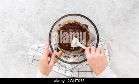 Candy cane fudge Stock Photo - Alamy
