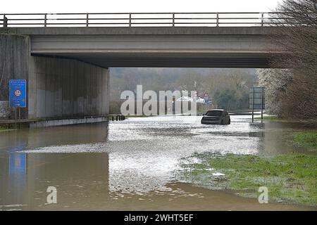flooding from the river soar on sileby road mountsorrel leicestershire ...