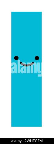 Vertical rectangle geometric figure vector Stock Vector Image & Art - Alamy