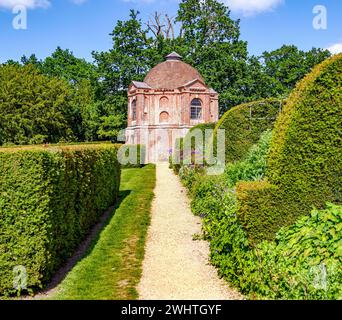 Summer house in the garden at The Vyne with its unusual domed roof ...