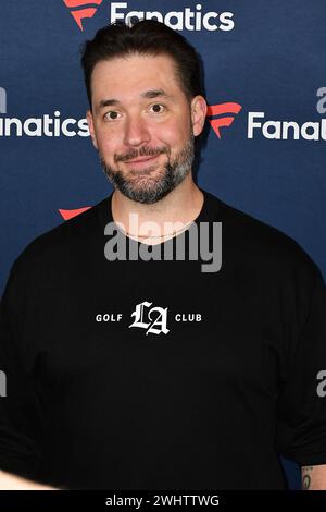 Alexis Ohanian attends Michael Rubin's Fanatics Super Bowl party on ...