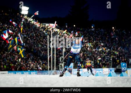 Sturla Holm Laegreid competes during the men's 12.5k pursuit race at ...