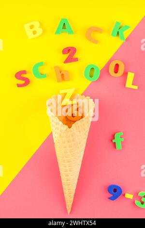 Back to school, learning to write letters correctly, notebook and ...