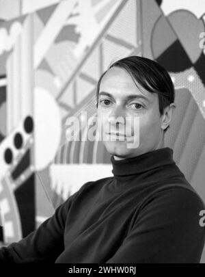 Roy Lichtenstein. Portrait of the American pop artist, Roy Fox Lichtenstein (1923-1997) by ...