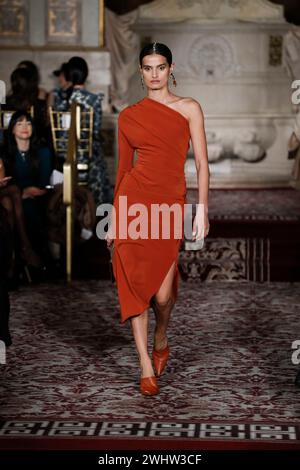 Model Dipti Sharma walks on the runway during the Balenciaga Fashion ...