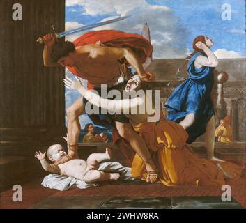 Nicolas Poussin - Le Massacre des innocents Stock Photo - Alamy