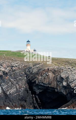 Flannan Isles and Lighthouse Stock Photo - Alamy