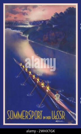 Vintage Travel Poster by Intourist, the Soviet Tourism Office, showing ...