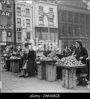 Fruit and flower sellers outside the main post office, at Nelson's ...