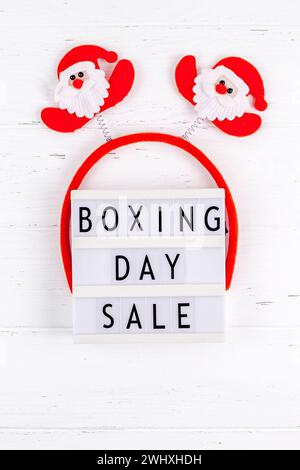 Boxing day sale seasonal promotion background. Various presents gift ...