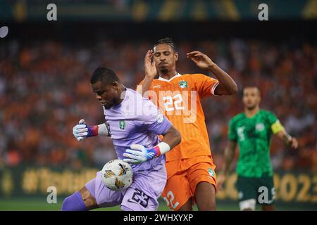 February 11 2024: Stanley Bobo Nwabali (Nigeria) looks on during a African Cup of Nations ...