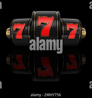 Red 777 sign 3D Stock Photo - Alamy